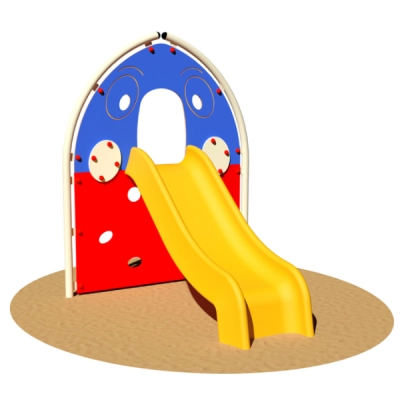 Scivolo Lol 983 Giochipark H100 cm in polietilene con pannello di risalita